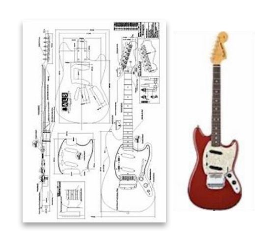 fender mustang blueprint