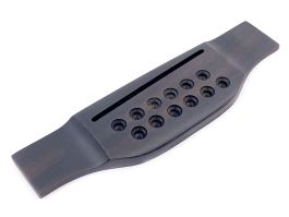 12-String Acoustic Guitar Bridge - Indian Rosewood