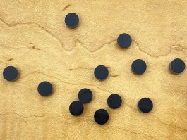Allparts Dot Inlays - Set of 12 - Black Plastic 6mm - For Maple or ...