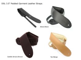 DSL 3.5" Padded Garment Leather Straps
