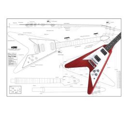 Gibson Flying V 1967 Electric Guitar Plan