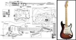 Fender Stratocaster-Style Electric Guitar Plan