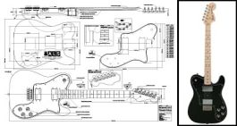 Fender Telecaster Deluxe Style Electric Guitar Plan